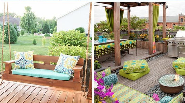 12 DIY Backyard Ideas for Patios, Porches and Decks – Decoration